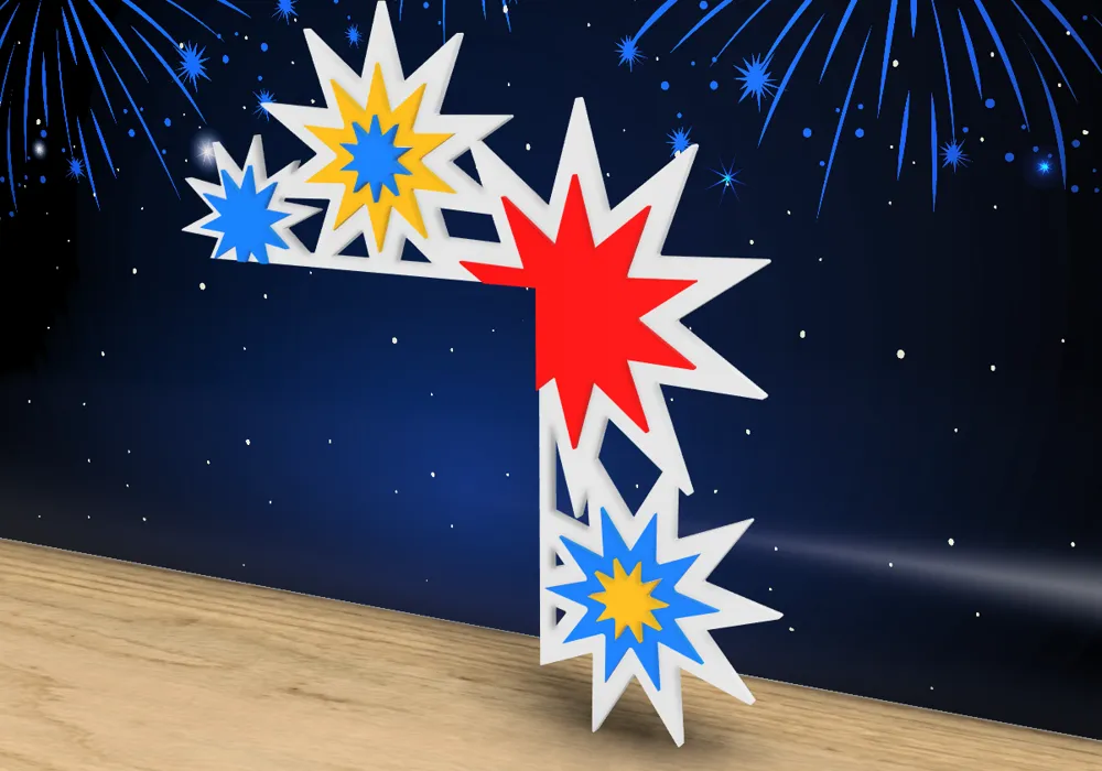 Fireworks - Door Corner by JF-699 - MakerWorld