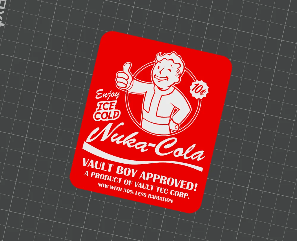 Fridge - Magnet - Fallout - Nuka Cola by The Big Greek - MakerWorld