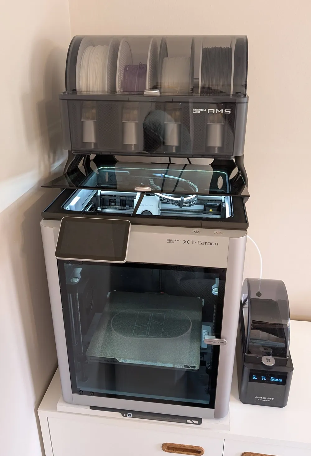 AMS Riser (+ Plates Holder) for X1C and P1S by Daniele MakerWorld ...