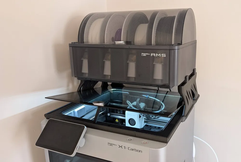 AMS Riser (+ Plates Holder) for X1C and P1S - Free 3D Print Model ...