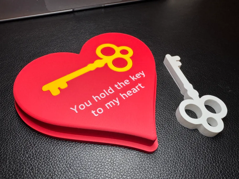 Love Heart Key Slot Gift by Phil3DPrints - MakerWorld