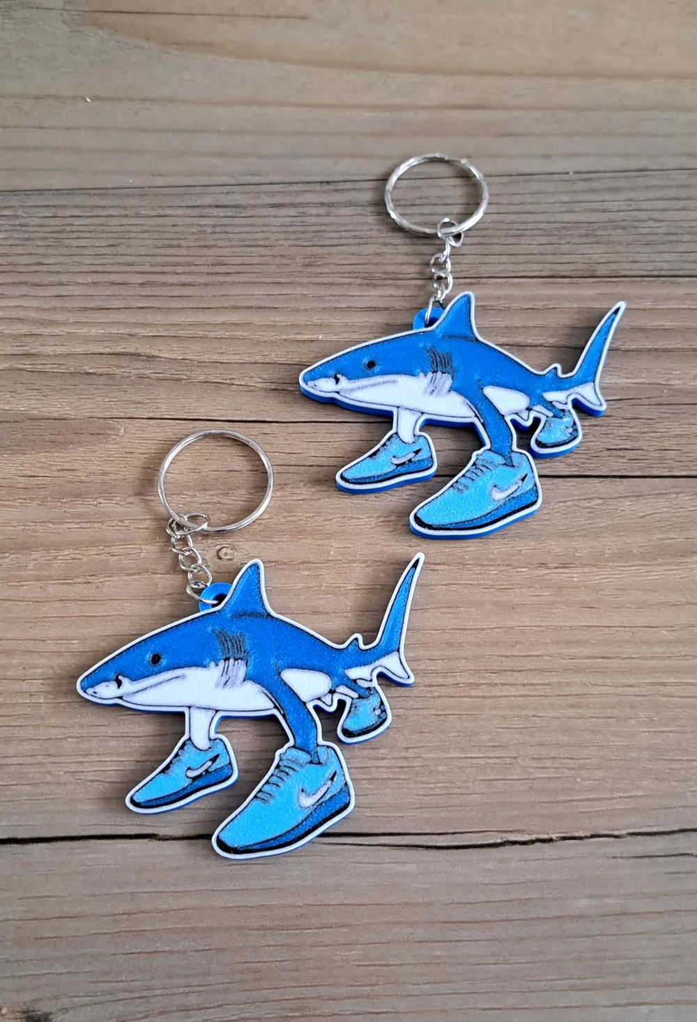 Tralalero Tralala Italian brainrot meme keychain by creachick3d ...