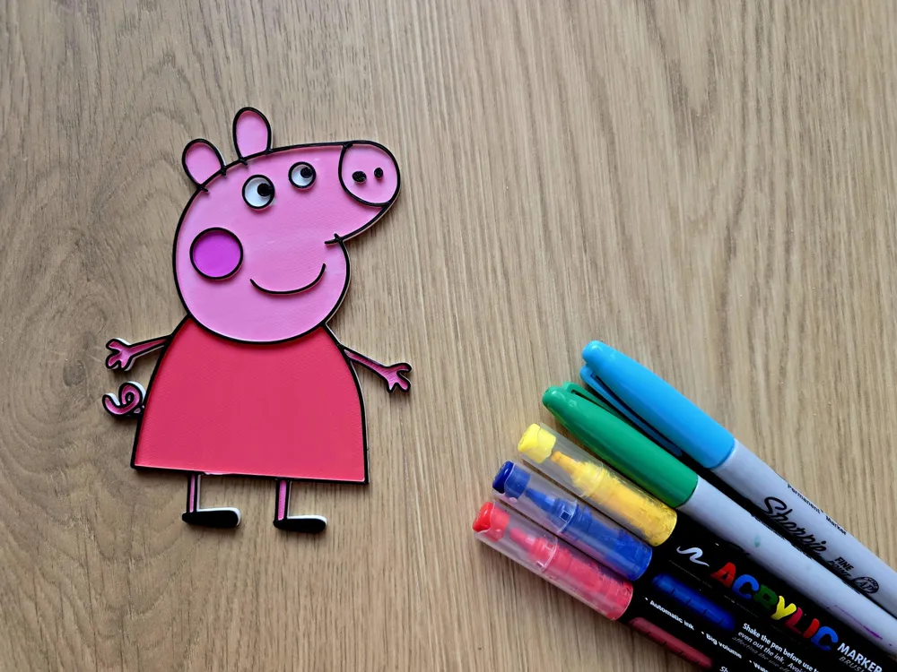 Peppa Pig Cute DIY Coloring Craft Activity by Merilno3D MakerWorld ...
