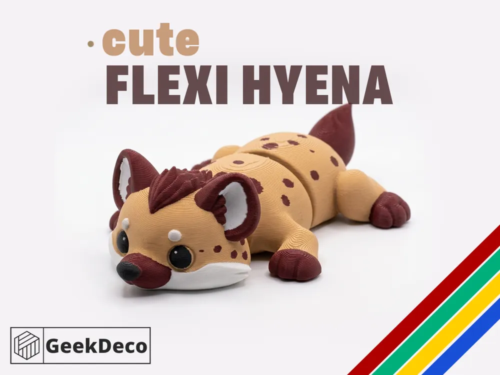 Articulated Hyena – Cute Flexi Animal - Free 3D Print Model - MakerWorld