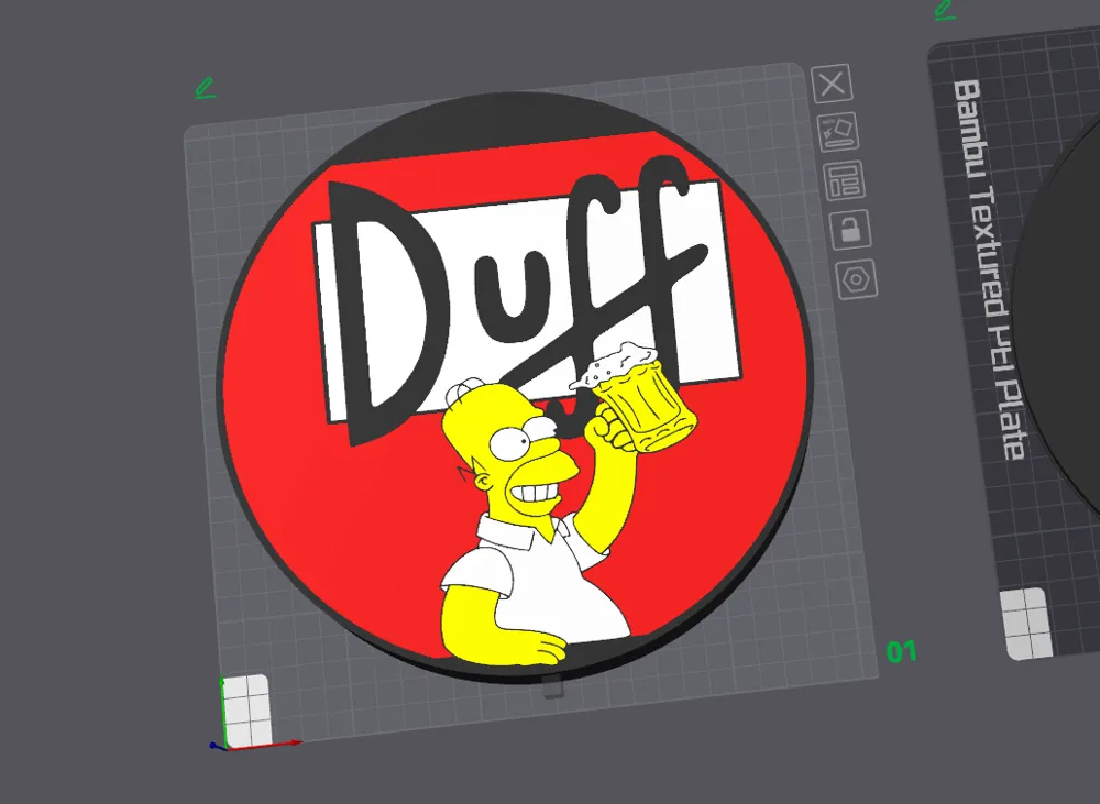 Homer Duff Beer Cheers Light Box / Wall art by Tri-3D - MakerWorld