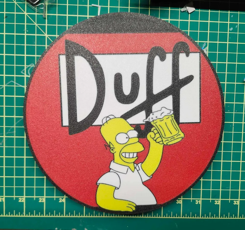 Homer Duff Beer Cheers Light Box / Wall art by Tri-3D - MakerWorld