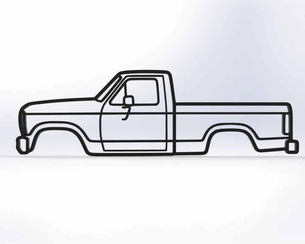 Ford F-150 7th Generation F150 wall art - Free 3D Print Model - MakerWorld