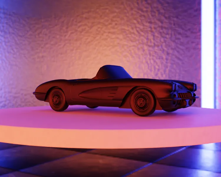 Chevrolet Corvette 1960 - Free 3D Print Model - MakerWorld