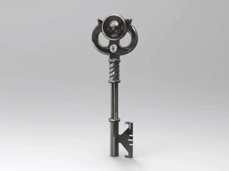 Locke & Key - The Ghost key - Free 3D Print Model - MakerWorld
