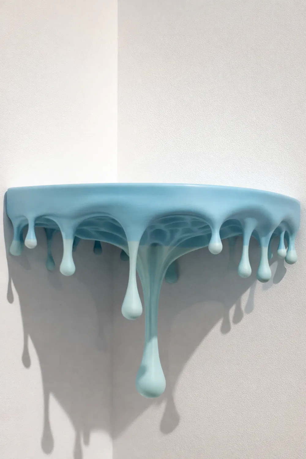 The Drip Corner - Melting style corner shelf - Free 3D Print Model ...