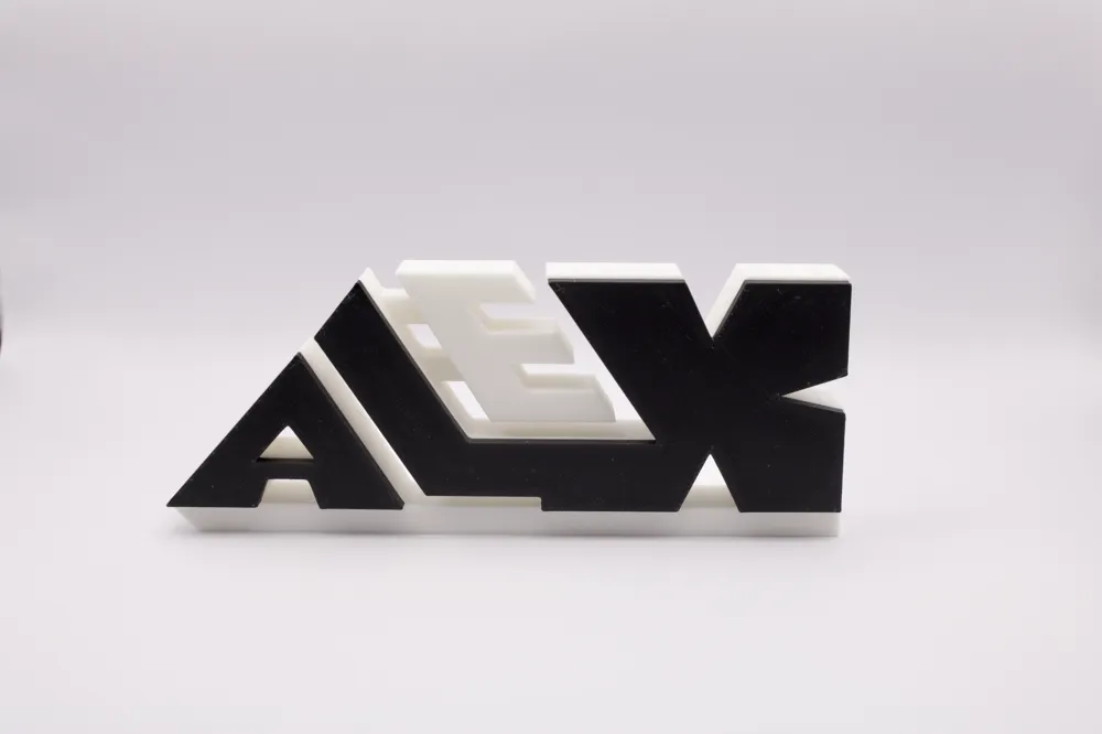 Alex, desk freestanding name sign, nameplate by Bens3ds - MakerWorld