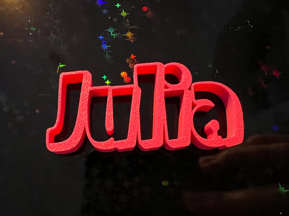 JULIA name names ornament nameplate Julie Giulia by meetoo333 - MakerWorld
