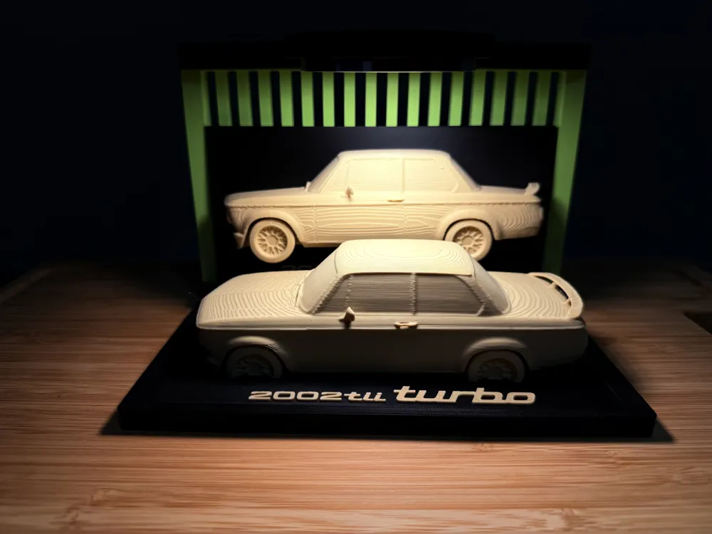 BMW 2002 turbo - display car model - Free 3D Print Model - MakerWorld
