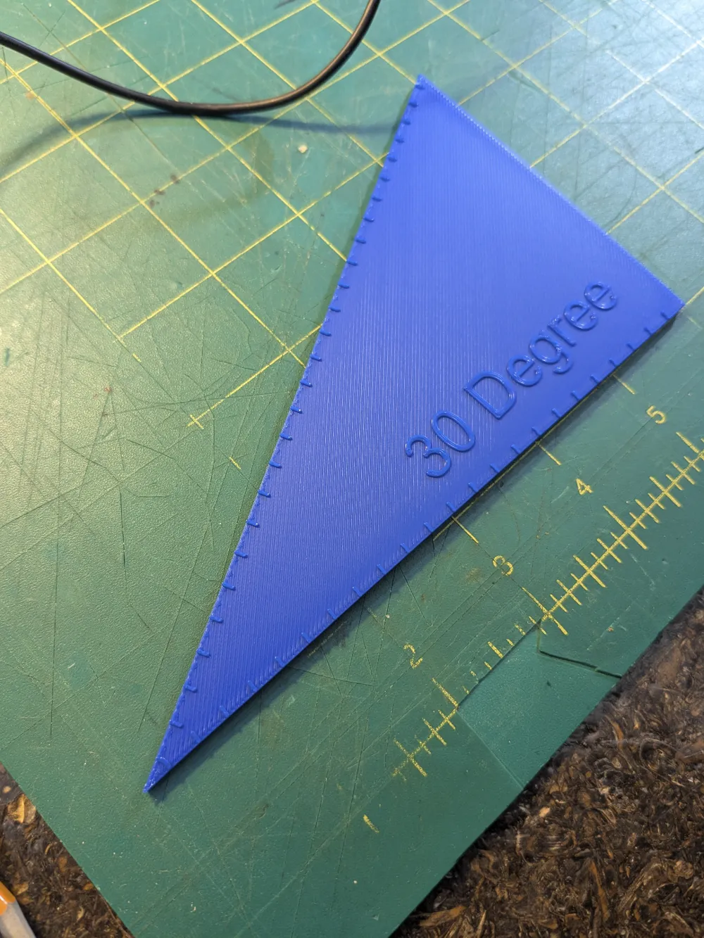 30 Degree Protractor Ruler Wedge by Sector67 - MakerWorld