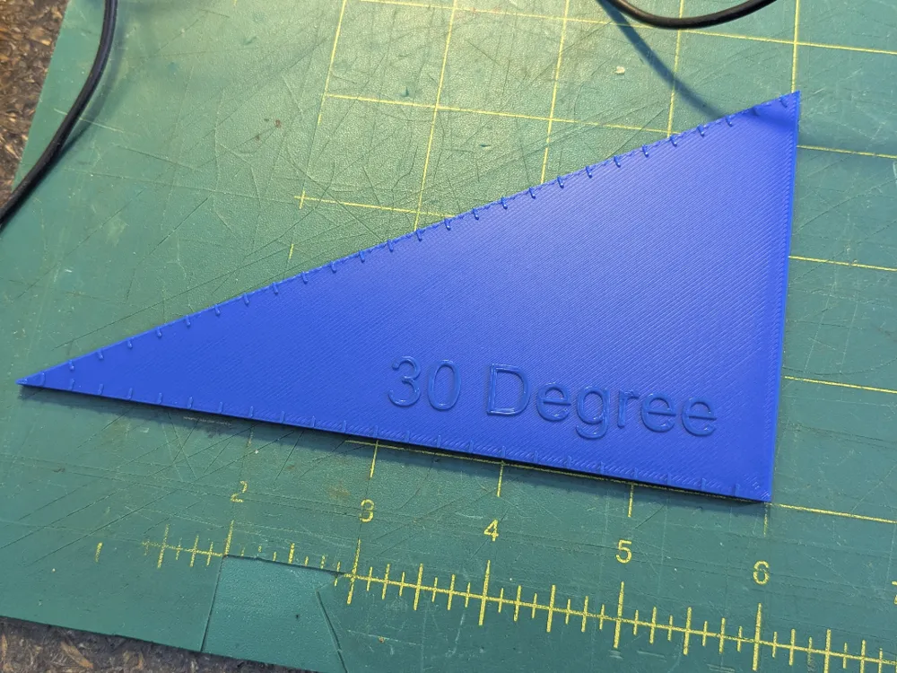 30 Degree Protractor Ruler Wedge by Sector67 MakerWorld: Download Free ...