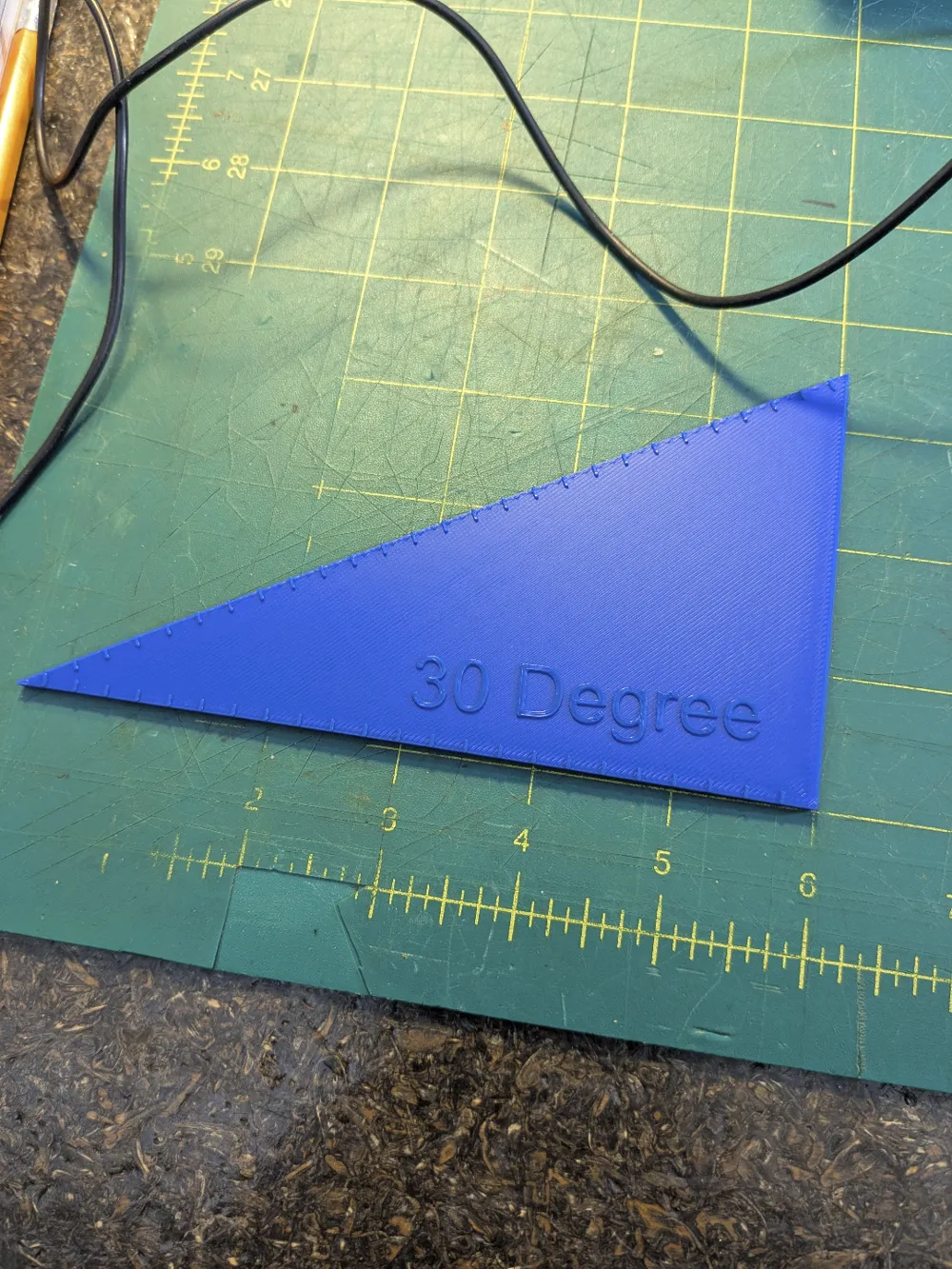 30 Degree Protractor Ruler Wedge by Sector67 - MakerWorld