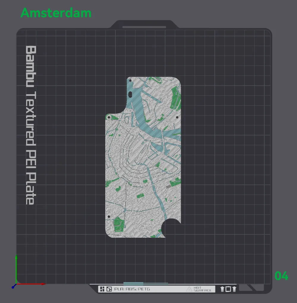 City Map Backplates for CMF Phone 1 (Hueforge) by Dotted Lines - MakerWorld