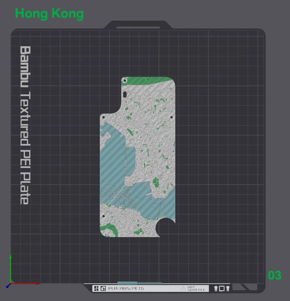 City Map Backplates for CMF Phone 1 (Hueforge) by Dotted Lines - MakerWorld