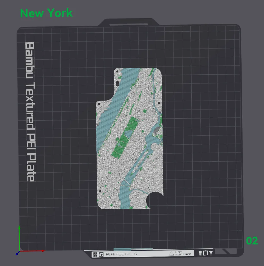 City Map Backplates for CMF Phone 1 (Hueforge) by Dotted Lines - MakerWorld