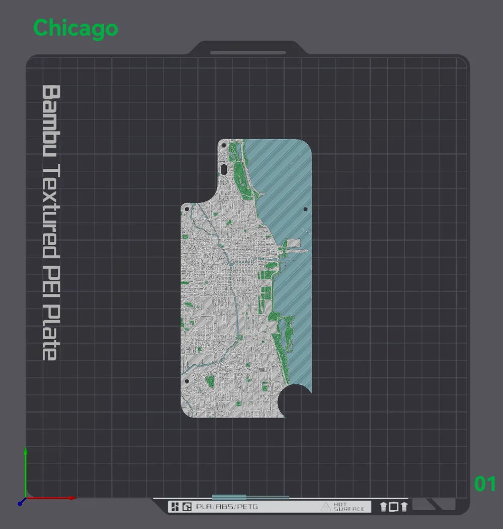 City Map Backplates for CMF Phone 1 (Hueforge) by Dotted Lines - MakerWorld