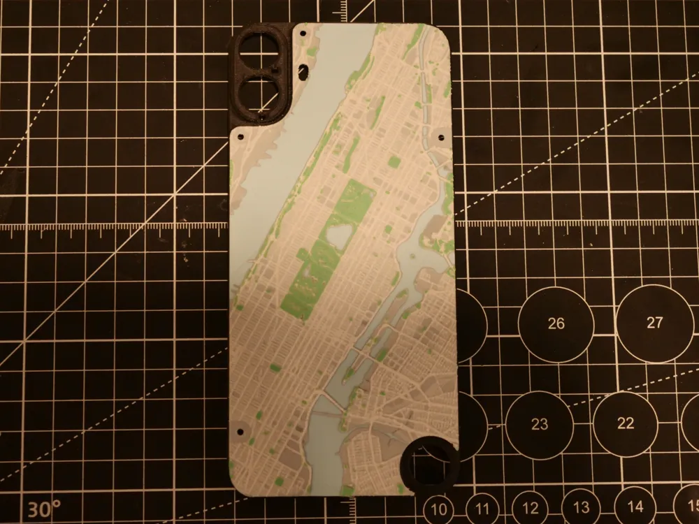 City Map Backplates for CMF Phone 1 (Hueforge) by Dotted Lines - MakerWorld