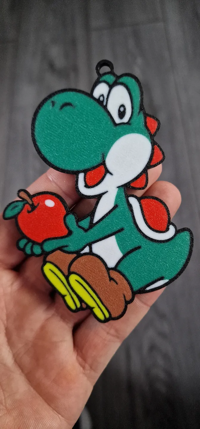 Yoshi Super Mario Keychain by Nico91 - MakerWorld