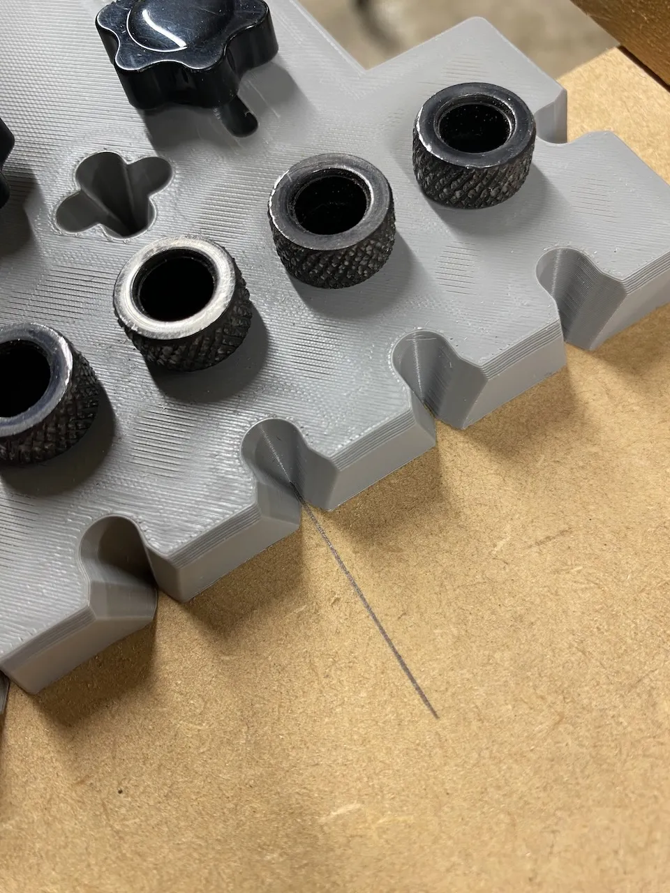 Dowelling Jig w/ Adjustable Fence - Free 3D Print Model - MakerWorld
