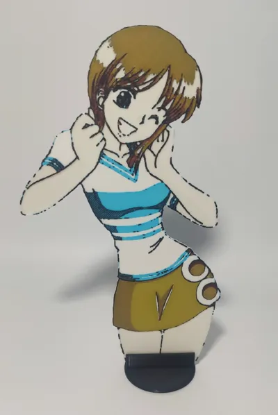 HueForge Nami One piece by T_3D_P MakerWorld: Download Free 3D Models