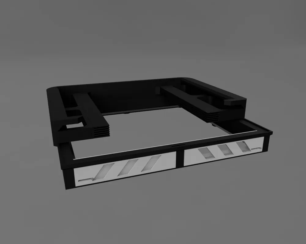 Vented Glass and AMS Riser with Plate Storage by minist3r MakerWorld ...