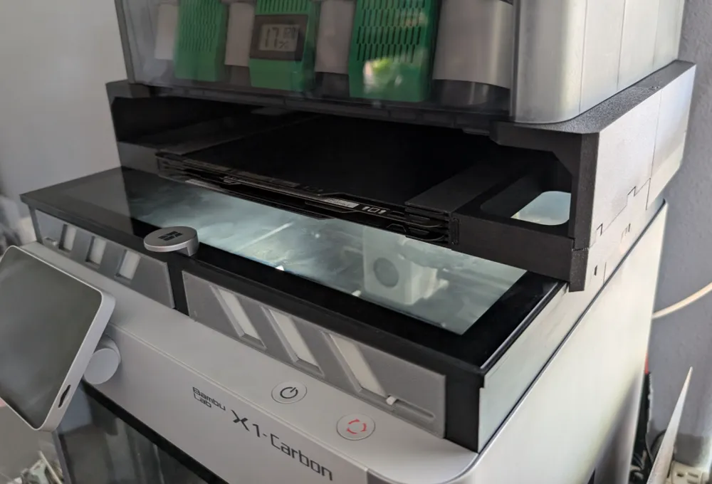 Vented Glass and AMS Riser with Plate Storage by minist3r MakerWorld ...