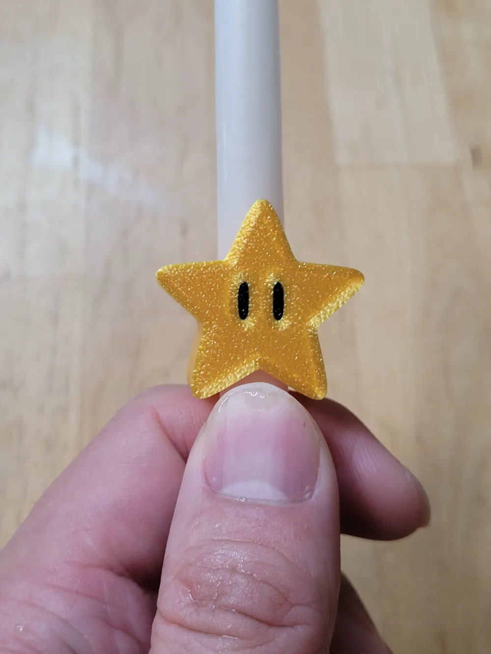 Mario Star Straw Topper - Free 3D Print Model - MakerWorld