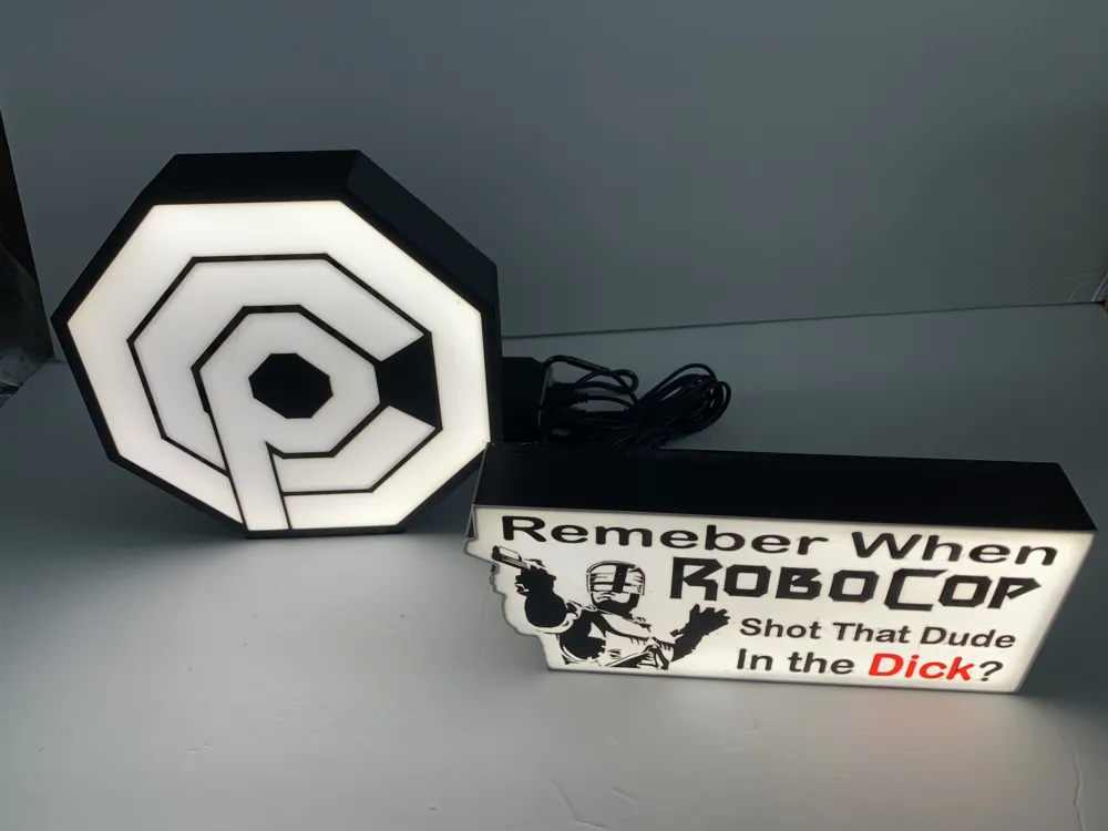 RoboCop 3 OCP Light Box by MattInDetroitMakerWorld: Download Free 3D Models