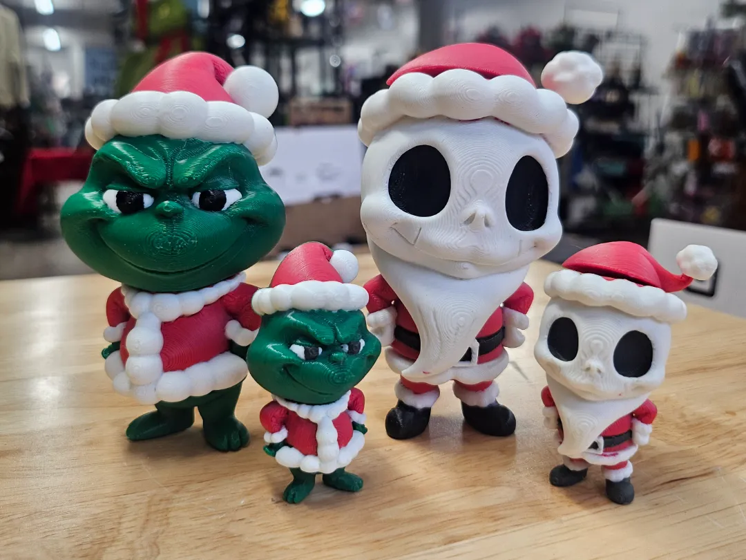 Christmas Grinch mini articulating flexi - Free 3D Print Model - MakerWorld