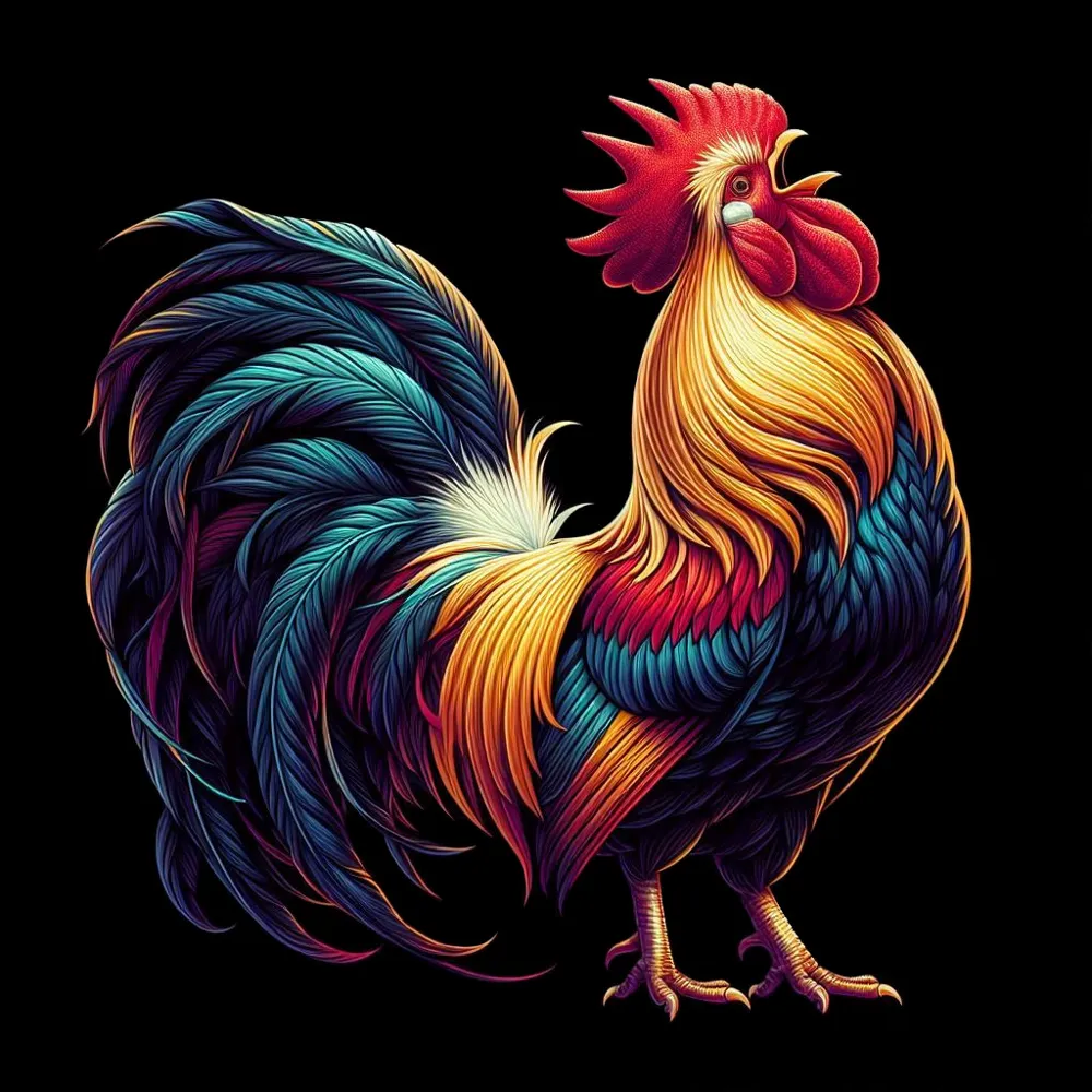 Rooster - Hueforge by BeaN MakerWorld: Download Free 3D Models