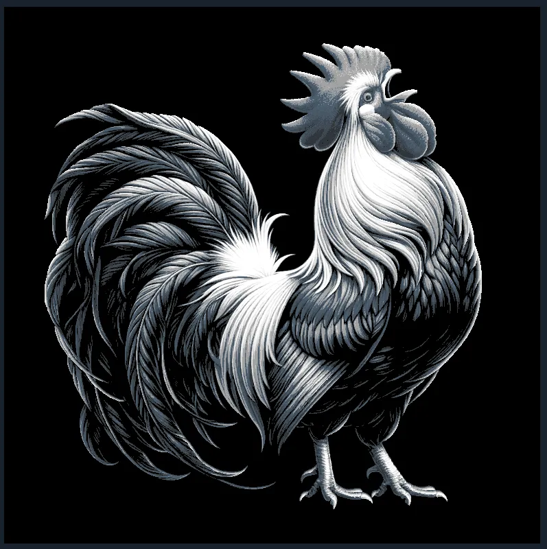 Rooster - Hueforge by BeaN MakerWorld: Download Free 3D Models