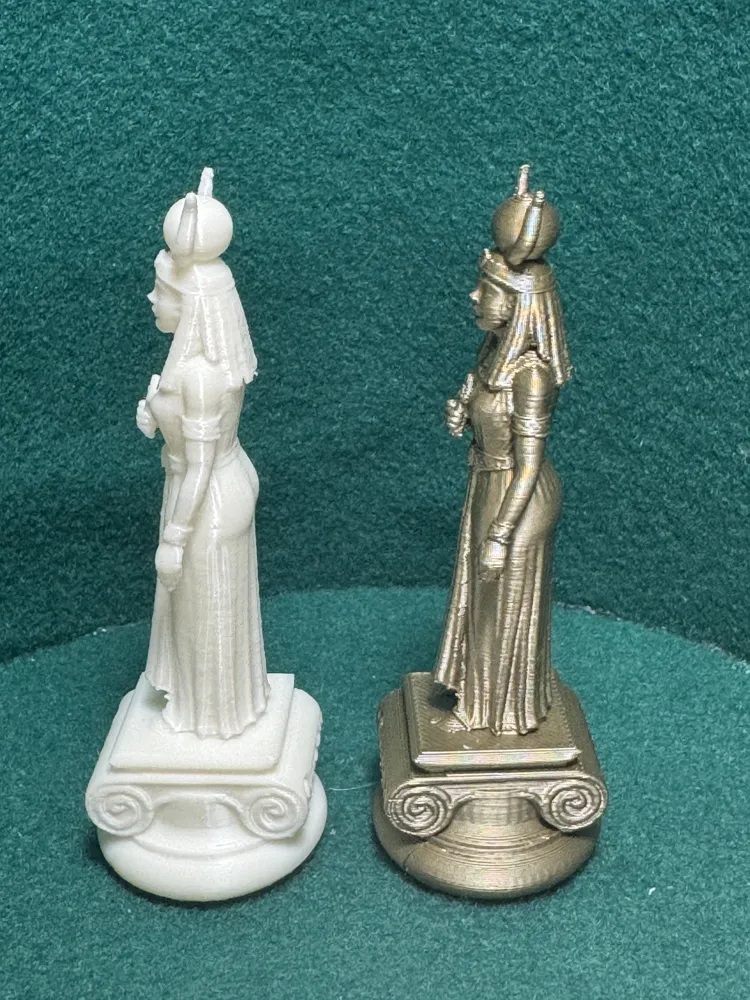 Egyptian Chess Set: Queen • Hathor • 2/12 by ClydeB3 MakerWorld ...
