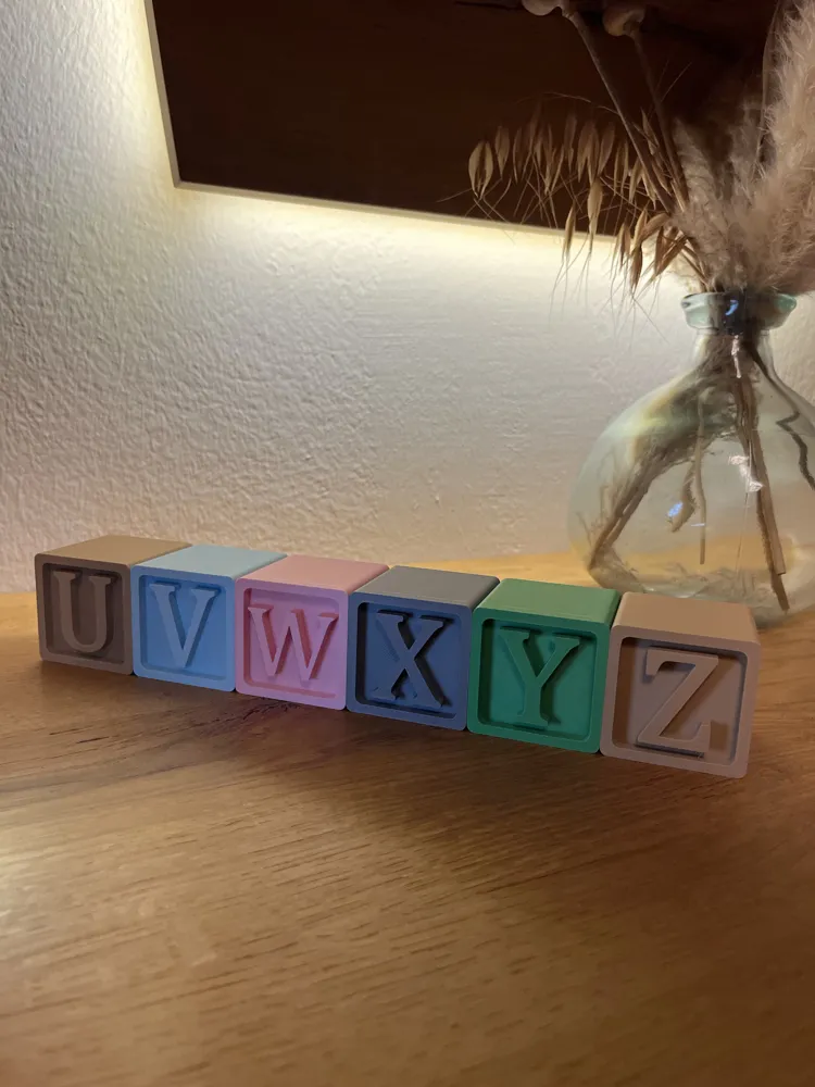 3D Letter Cube U–Z Set | Decoration, DIY by LetHimPrint MakerWorld ...