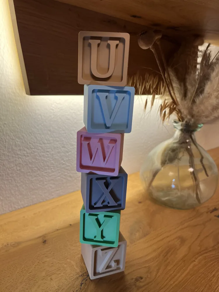 3D Letter Cube U–Z Set | Decoration, DIY by LetHimPrint MakerWorld ...