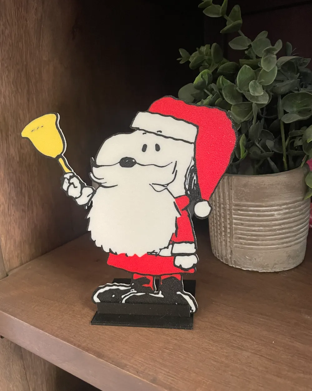 Santa Snoopy / 4 color / Christmas Display / by 3D Prints This Week ...