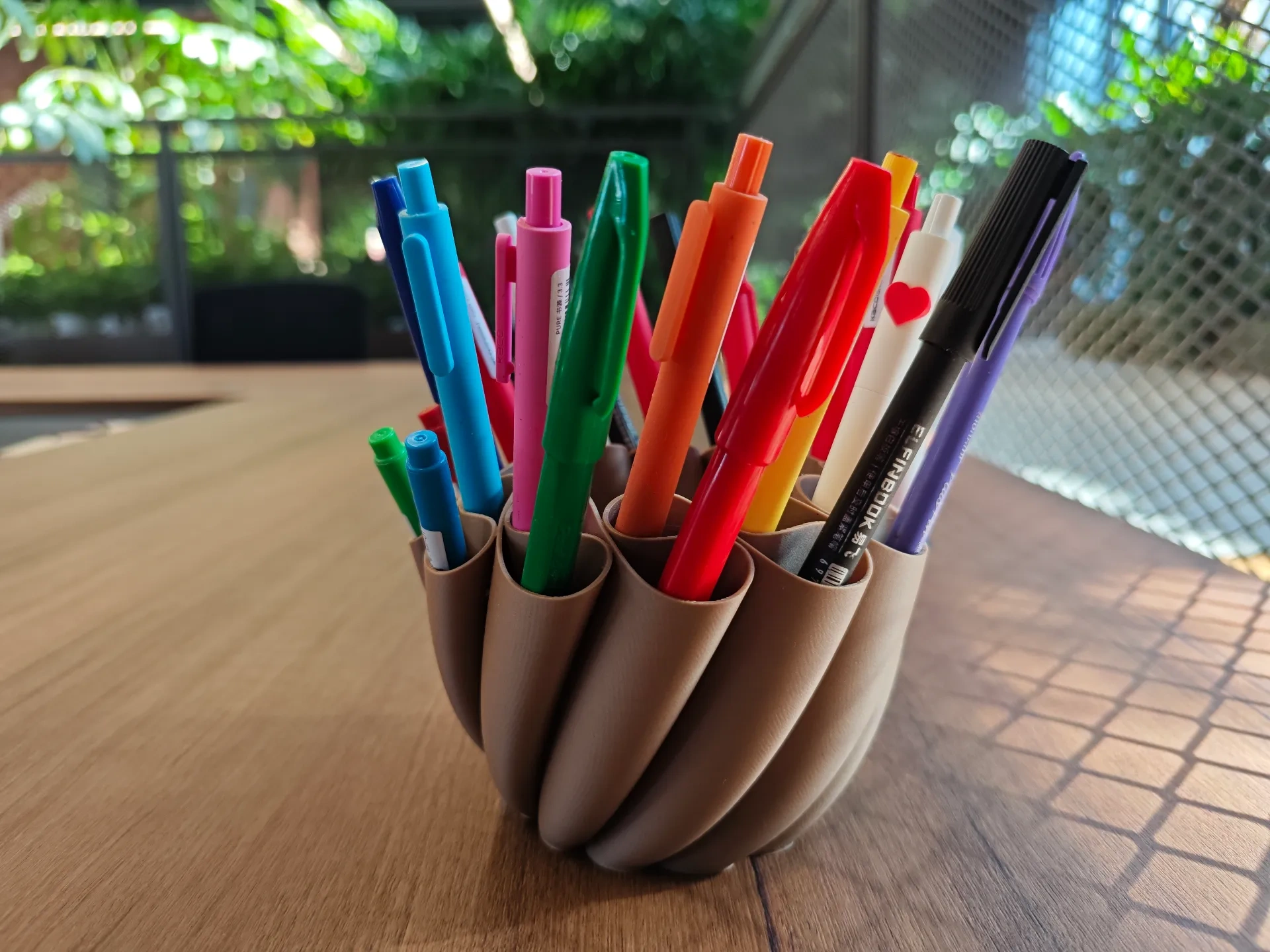 Geometric Lines Organizer - Pen Holder by PandaN - MakerWorld