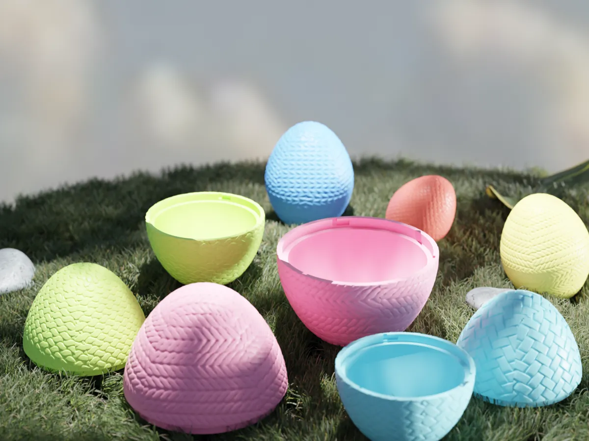 Knitted Easter Egg Boxes by Collecticraft MakerWorld: Download Free 3D ...