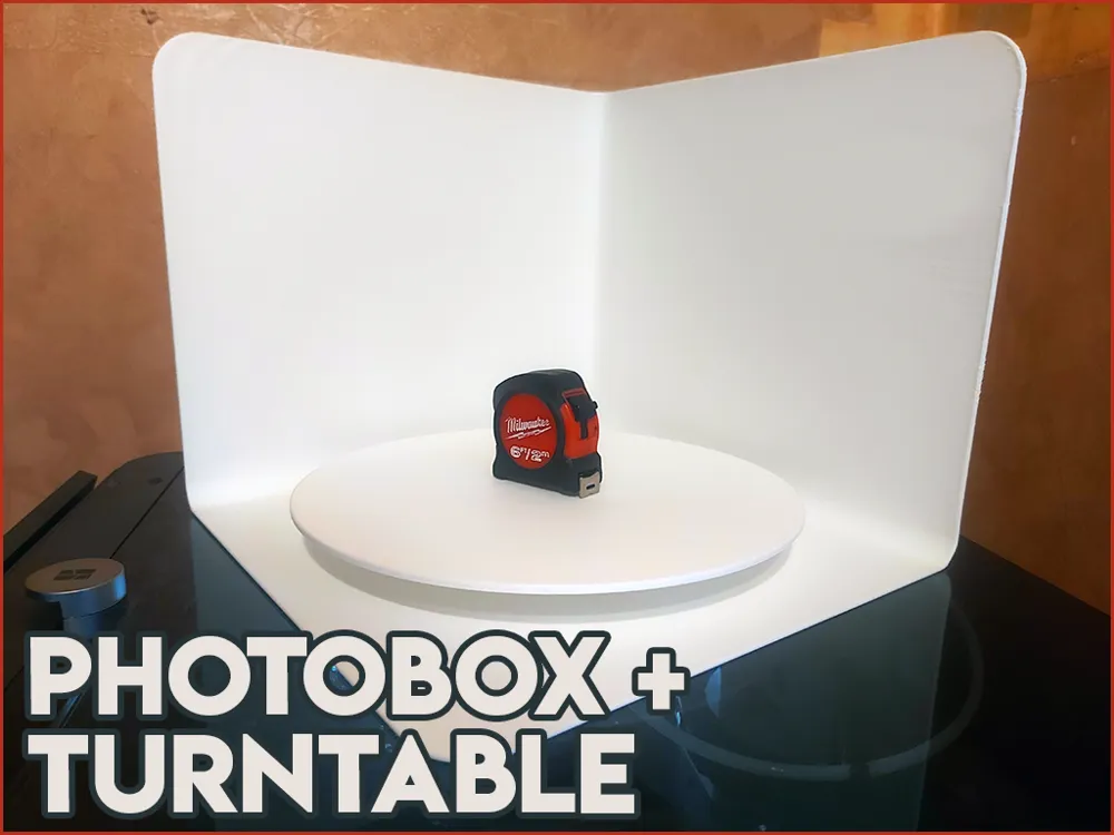 Photobox + turntable - Free 3D Print Model - MakerWorld