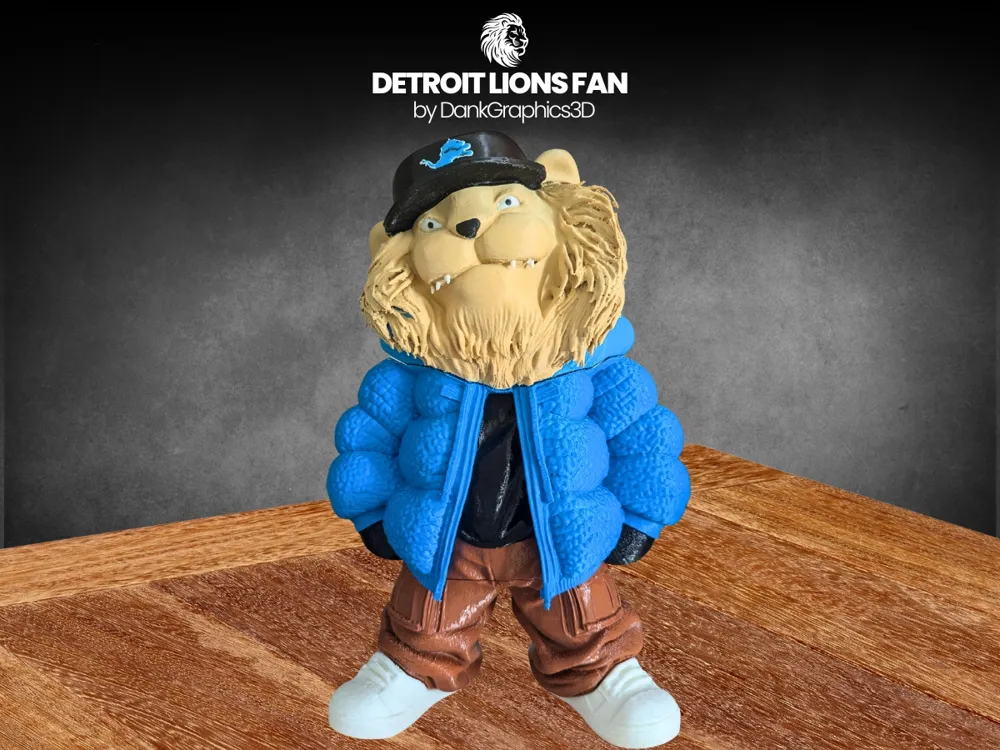 Leo Roar Jackson Detroit Lion Fan - Multi-Part/AMS by DankGraphics3D MakerWorld: Download Free ...