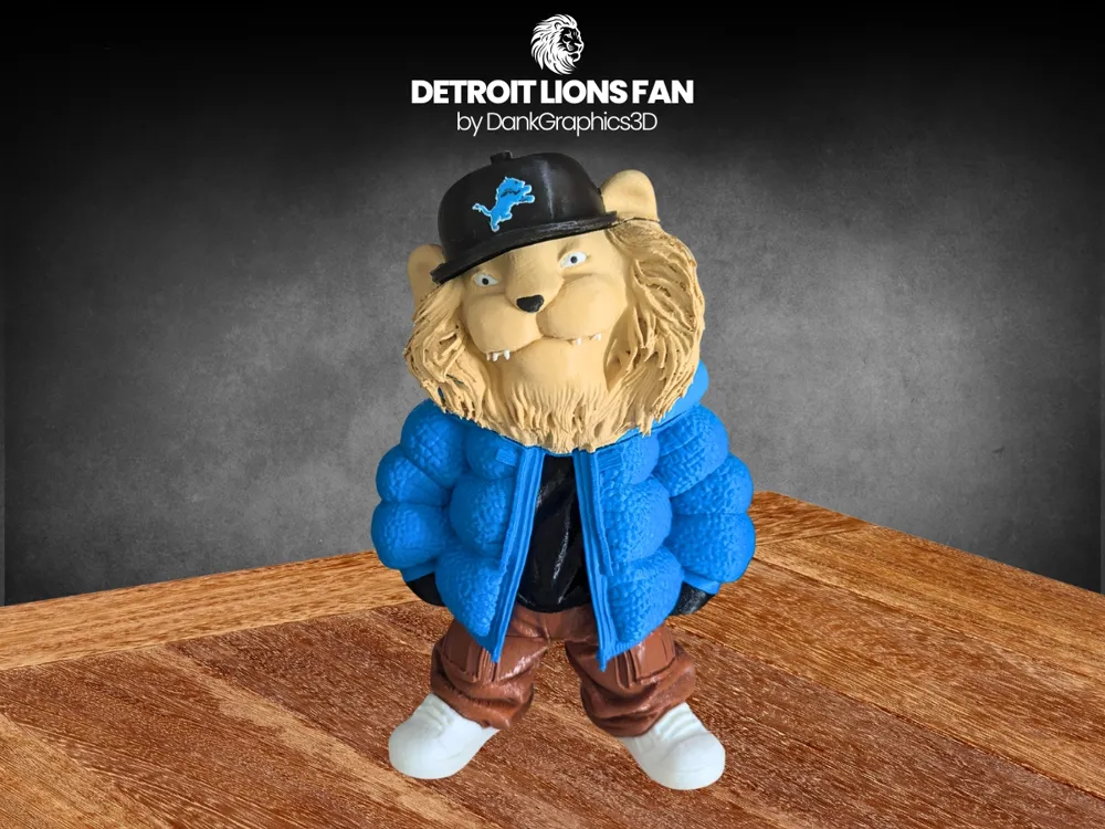 Leo Roar Jackson Detroit Lion Fan - Multi-Part/AMS by DankGraphics3D MakerWorld: Download Free ...