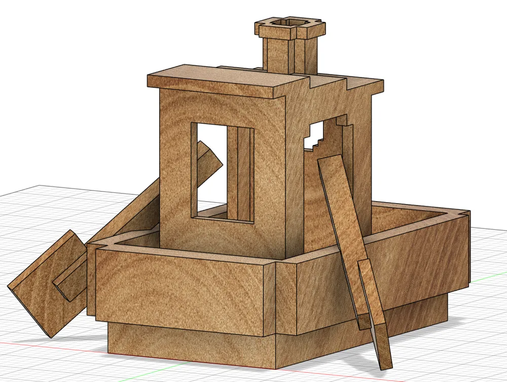 Minecraft-Inspired Benchy Boat – 3D Printable - Free 3D Print Model ...