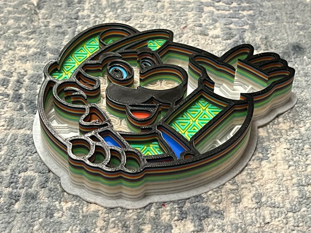 Luigi Dimensional Mosaic by Richie Rich Richie Rich - MakerWorld