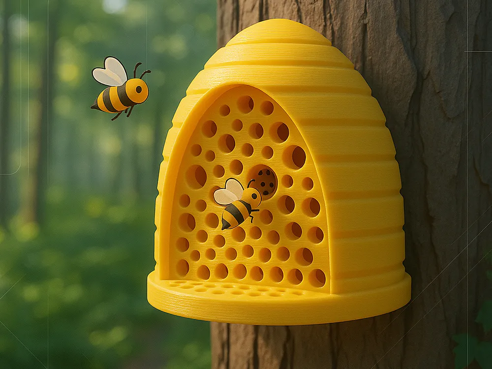 Bee Hive – 3D-Printed Shelter for Solitary Bees by DCprint - MakerWorld
