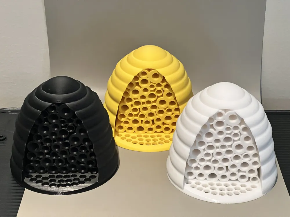 Bee Hive – 3D-Printed Shelter for Solitary Bees - Free 3D Print Model ...