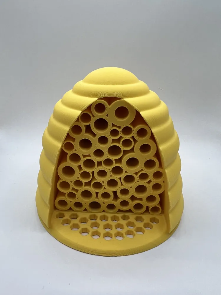 Bee Hive – 3D-Printed Shelter for Solitary Bees - Free 3D Print Model ...