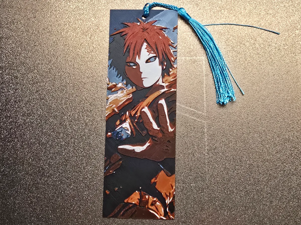 Naruto Bookmark - Gahara - Free 3D Print Model - MakerWorld